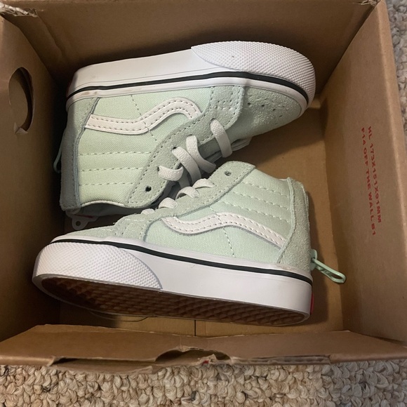 Vans | Shoes | Vans Mint Kids Hightop Sneakers | Poshmark